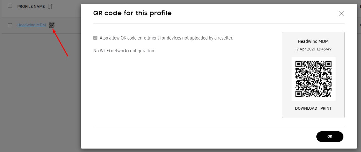 Knox Mobile Enrollment - Headwind MDM installation